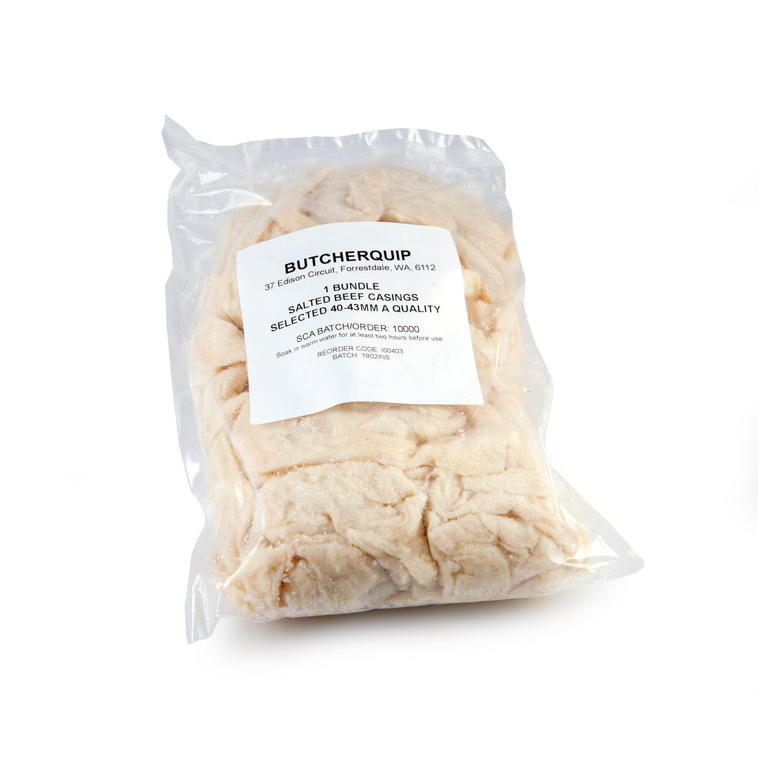 Natural Casing Beef Bungs 115/125 5Pk – BUTCHERQUIP